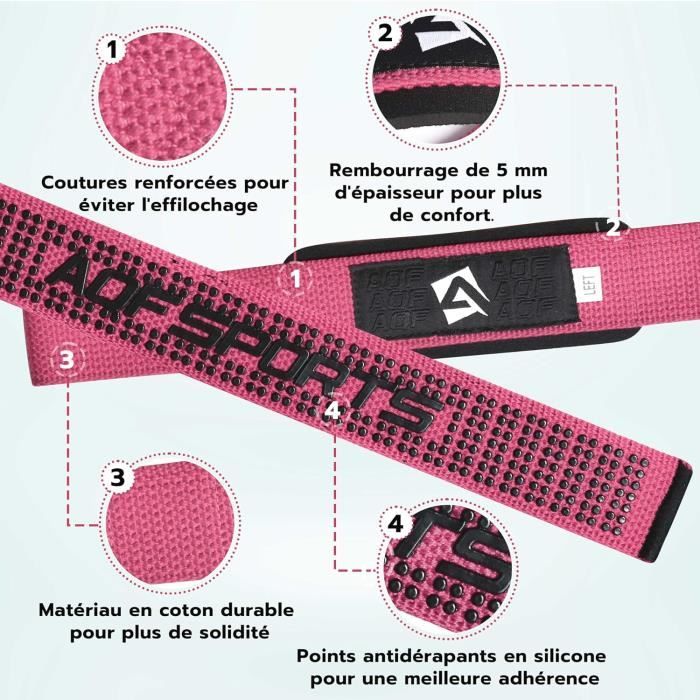 Néoprène Rembourré Poids Musculation Sangle de Levage, Sangle de Tirage ...