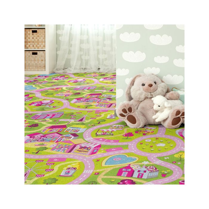 Moquette enfant Circuit de voiture Shopping - Rouleau de 4m x 2m ...