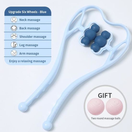 Bleu-Appareil De Massage Électrique Pour Le Cou Et Les Cervicales, Rechargeable, Chauffage À ...