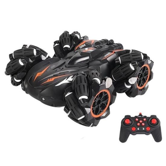 Voiture Telecommandé Tout Terrain, 4WD 360Rotation Stunt Car Off Road RC Véhicule 2.4GHz, pour ...