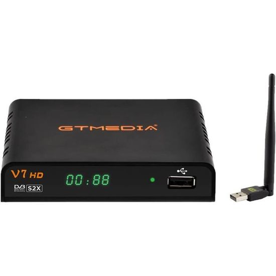 V7 HD Décodeur Satellite numérique Sat Récepteur DVB-S-S2-S2X TV ...