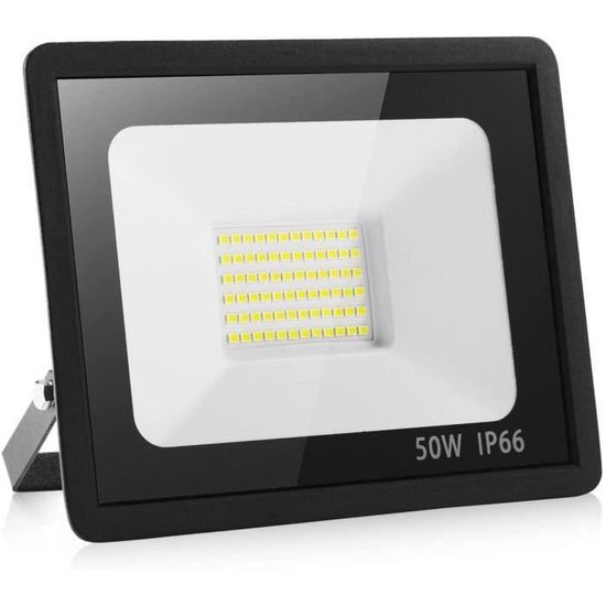 50W Projecteur LEd, IP66 Waterproof Lampe Led éTanche, Lumière blanche ...