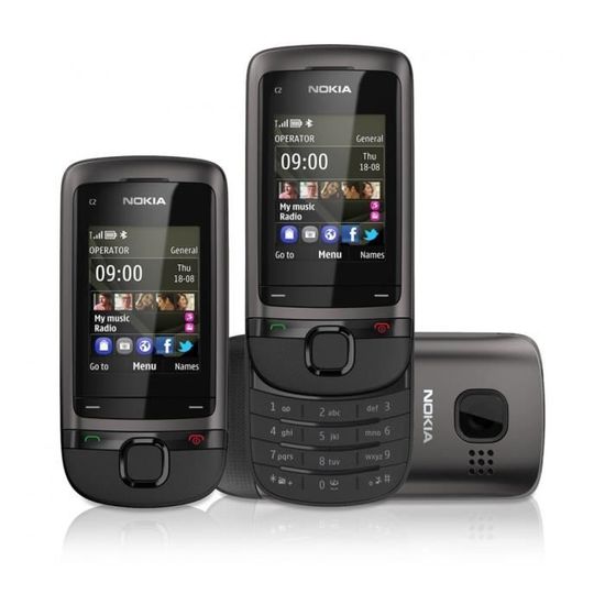 NOKIA C2-05 slider dynamic gray (Import Europe) - Cdiscount Téléphonie
