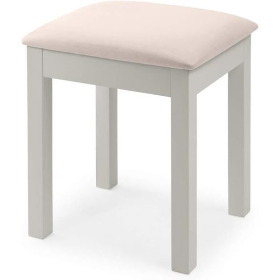 Tabouret De Coiffeuse Maine - TRAHOO - Gris Tourterelle - Contemporain ...