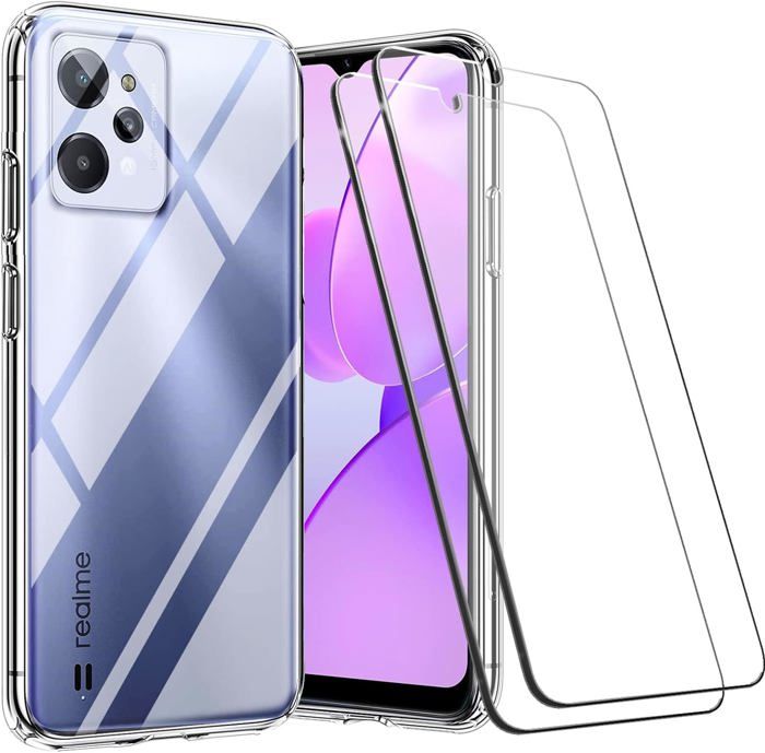 Housse pour Realme C31 Coque+2Pcs Verre trempé pour Realme C31 Antichoc ...