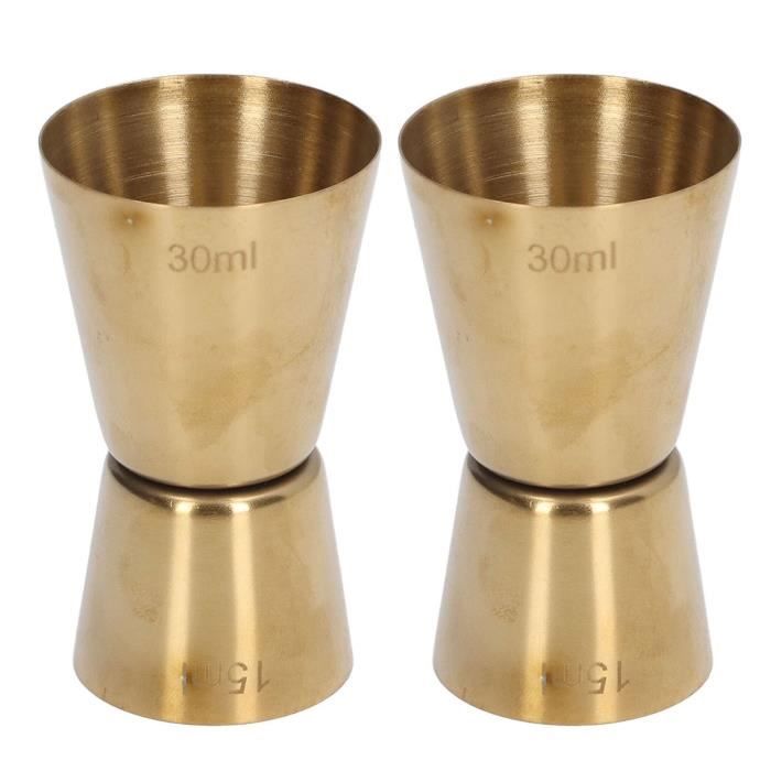 Akozon Jigger de cocktail Double tête Cocktail Jigger Acier Inoxydable ...