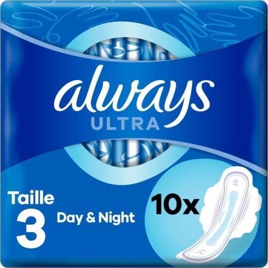 LOT DE 6 - ALWAYS -Ultra Day and Night Avec Ailettes Taille 3 - paquet ...