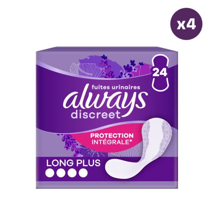 4x24 Protège-Slips pour Fuites Urinaires Always Discreet Protection ...