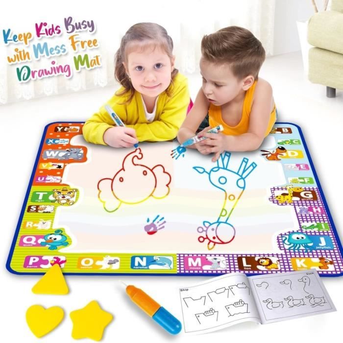 Tapis de dessin - AMOUNE - Doodle Matte - 78 x 78 cm - Jouet éducatif ...