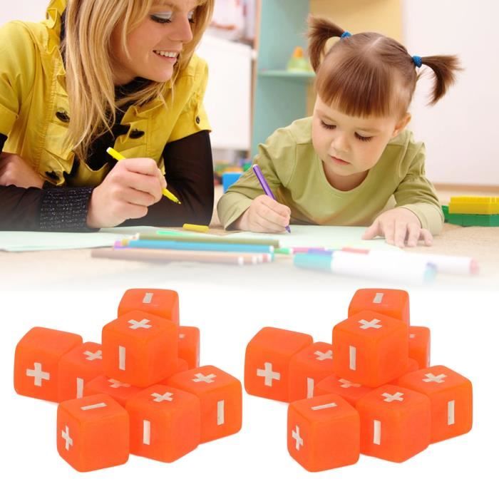 Dés de calcul 20 pièces 16mm jeu de dés opération mathématique calcul ...