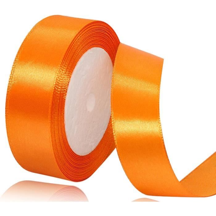 Ruban De Satin Orange 20Mm X 22M, Ruban Satinée Pour Emballage Cadeau ...