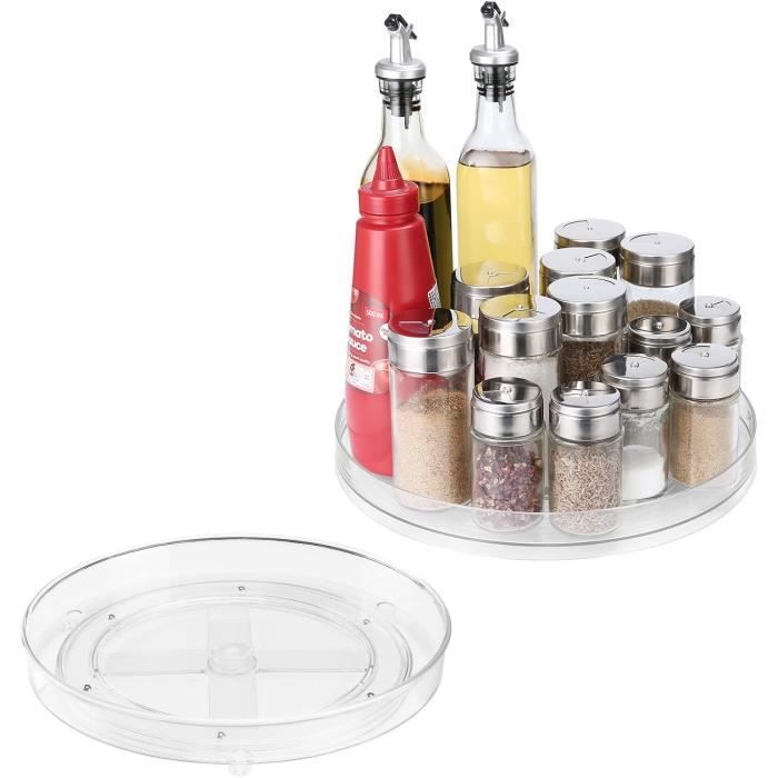 Plateau Rangement Rotatif, Présentoir Epice, Lazy Susan Base Pivoter ...