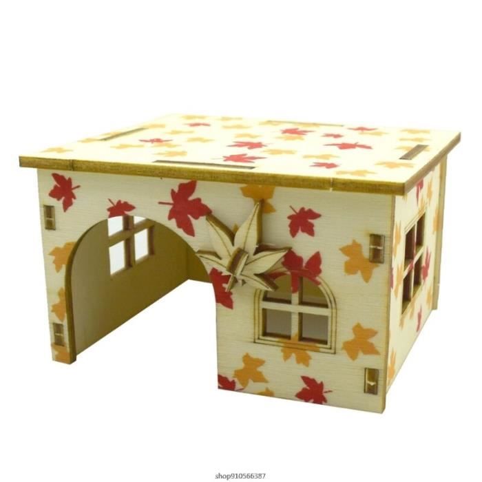 Niche en bois pour Hamster, Double couche, Villa, chambre de Rat ...