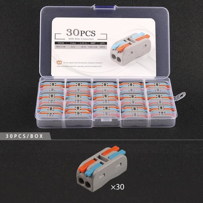 Connecteur,Bornier de câblage de câble électrique Compact universel ...