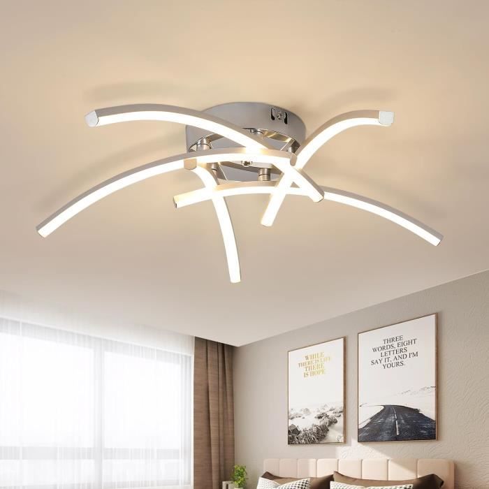 Plafonnier Led 35W Incurvé Design Moderne, Éclairage Plafond En Forme ...