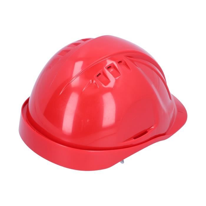 Casque de sécurité EJ.LIFE - CHABS (102106) - Rouge - ABS résistant aux ...