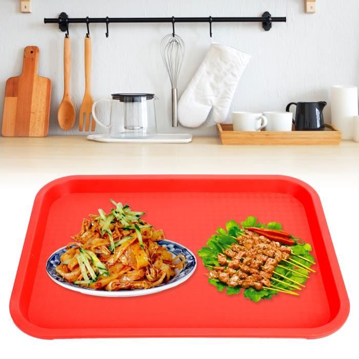 HUH® Plateau De Service - Fast Food À Café Plateaux 35 x 27cm 158616 ...
