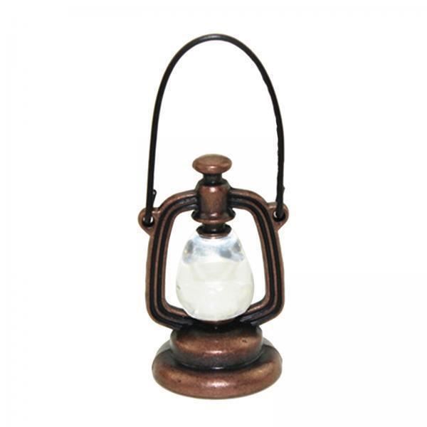 2x Mini Dollhouse Retro Oil Lamp Miniature 1:12 Lamp with Handle Accs ...