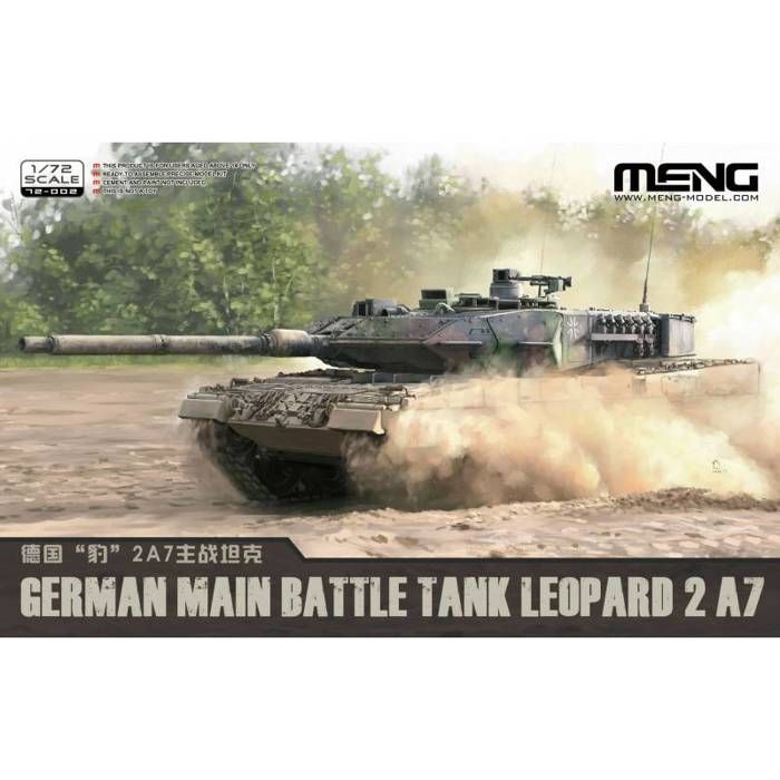 MENG - Maquette Char German Main Battle Tank Leopard 2 A7 Meng 72-002 1/72ème Maquette Char ...