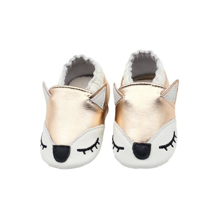 Bébé Chaussures Pantoufle Enfant Cuir Souple Chaussons 0 6 12 18 24 ...