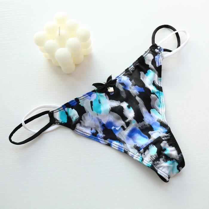 Sous-vêtement,String en soie de lait sans couture pour femme,sous ...