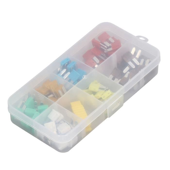 OMABETA kit automobile de fusibles Kit de fusibles de voiture colorés 5A-30A, 105 pièces, Mini ...