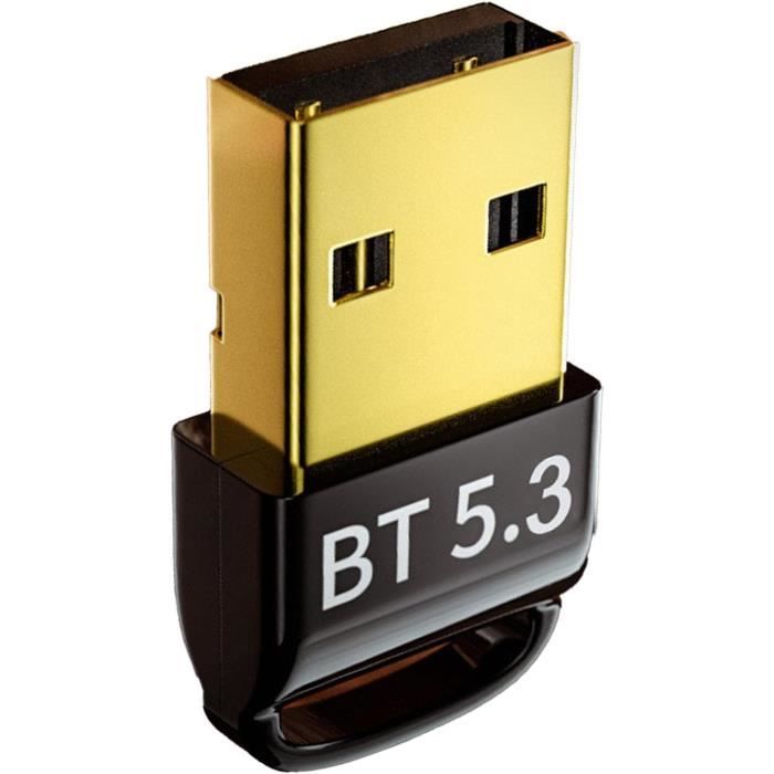 Adaptateur De Dongle Usb Bluetooth 5.3, Récepteur De Dongle Bluetooth Sans Fil Pour Pc, Pilote D ...