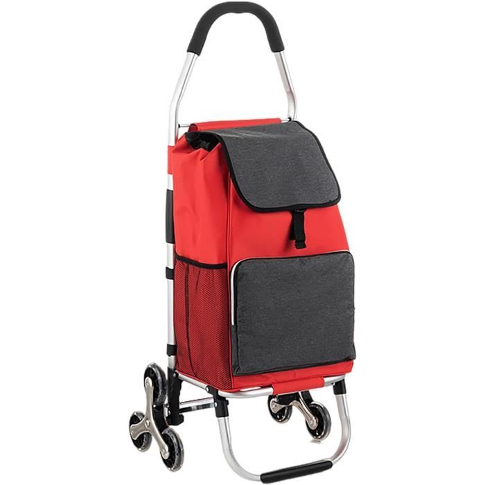 Chariot de Courses Pliable Caddie Course 6 Roues, Cadre en Aluminium ...