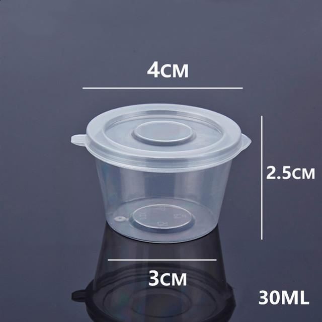 LUNCH BOX,30ml--boîtes alimentaires jetables, 50 pièces, conteneurs en ...