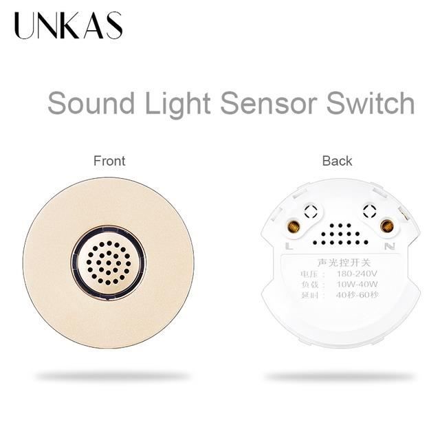 Prise,Sound Light Sensor--interrupteur double USB, combinaison libre, 1 ...