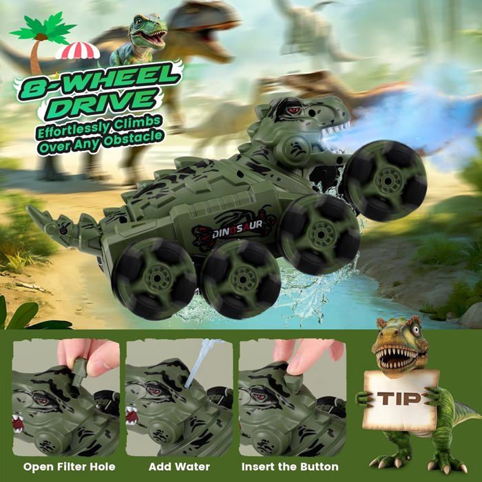 Voiture Télécommandée,Voiture De Cascade Rc 8Wd Avec Commande Manuelle ...