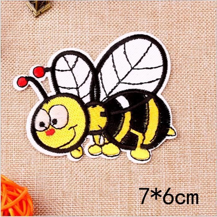 Patch Broderie Ecusson Coudre Sticker Forme de Petite Abeille Patch ...