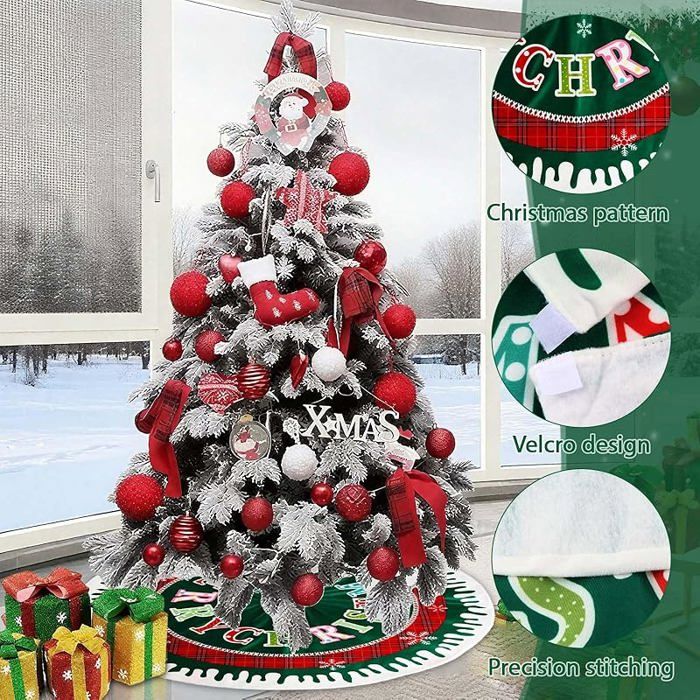 Dwafill Christmas Tree Cover, 90cm Diameter Round Christmas Tree ...