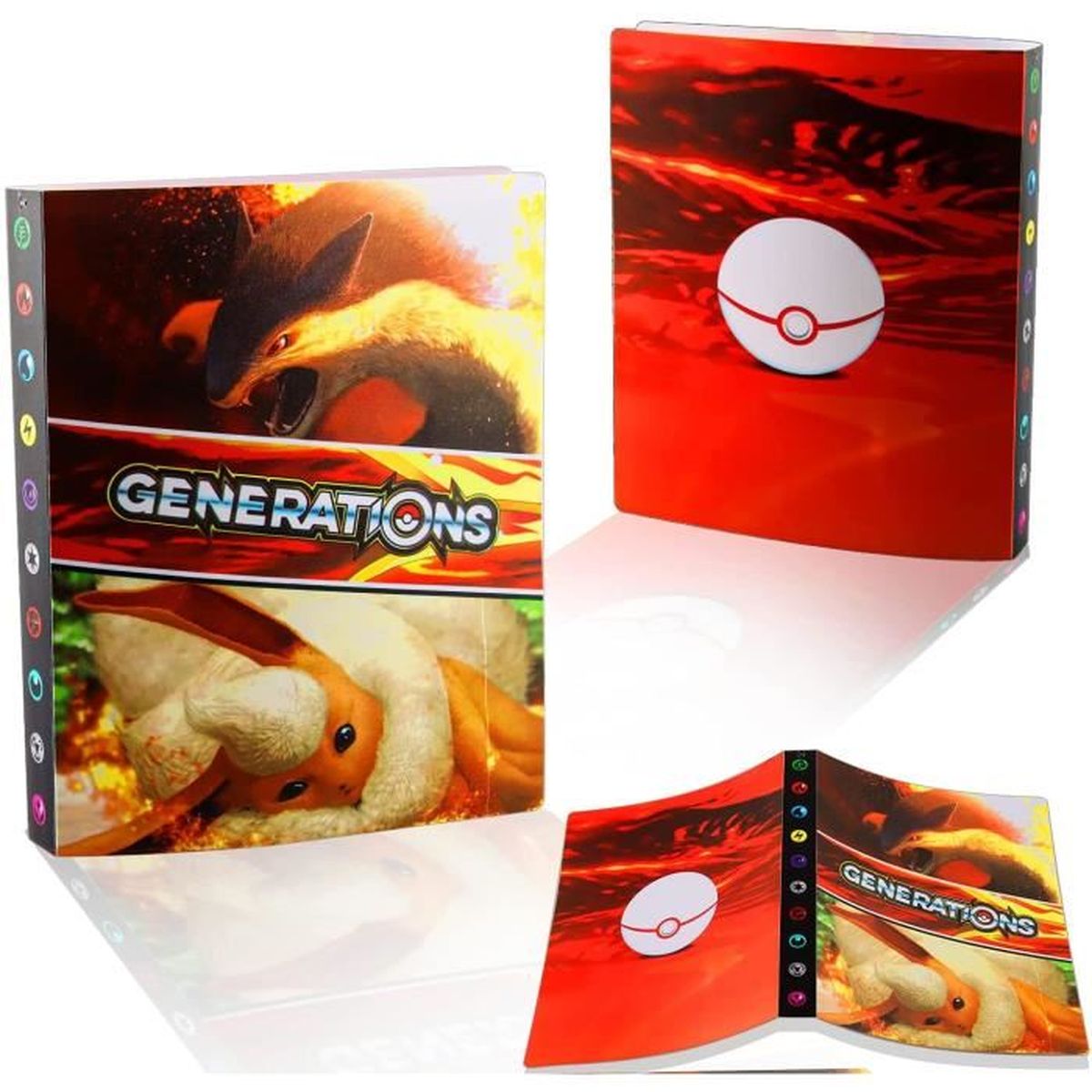 Pokémon Carte Album, Classeur pour Pokemon, Pokémon Cartes Titulaire ...