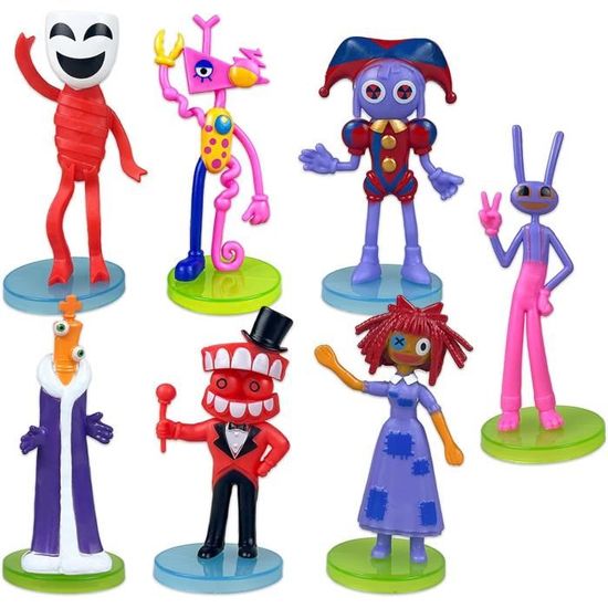 Digital Circus Figures Set, 7 Pcs Mini Figurines De Décoration De ...