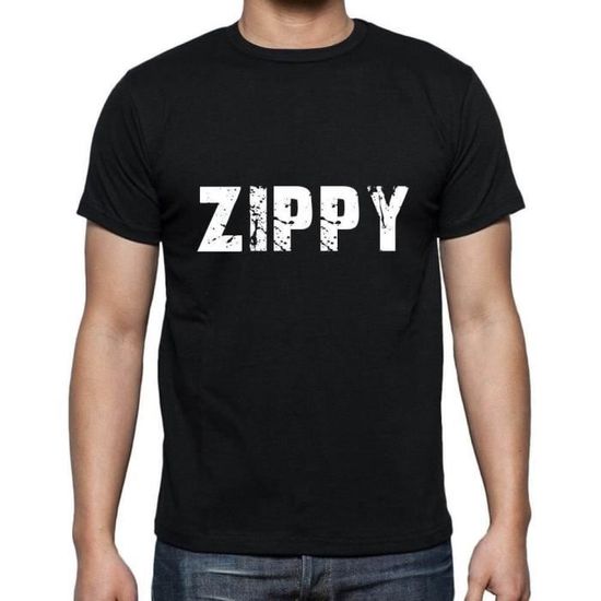 Homme Tee-Shirt Zippy T-Shirt Vintage Noir Noir profond - Cdiscount ...