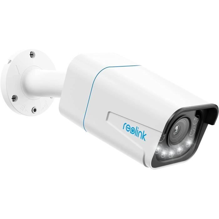 4K Caméra de Surveillance Extérieure PoE avec Zoom Optique 5X, Vision Nocturne en Couleur, Audio ...