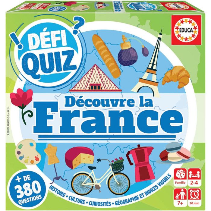 Jeu de questions-réponses - EDUCA - Defi Quiz - Découvre La France ...