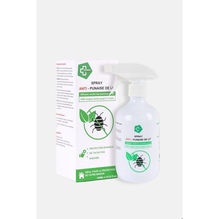 Spray tous insectes + anti-acariens 450 ML - Élimination Efficace et ...