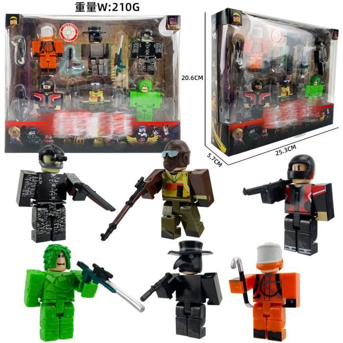 Roblox toys blocks war 6 pièces coffret jouets enfants cadeaux de ...