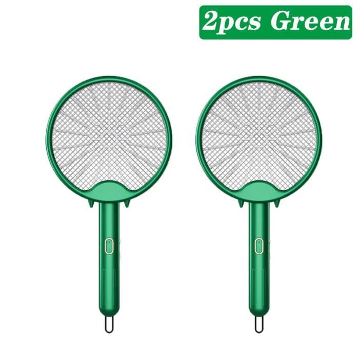 Raquette Anti-Moustiques Électrique Pliable,Piège à Mouches,Rechargeable par USB,Tueur d ...