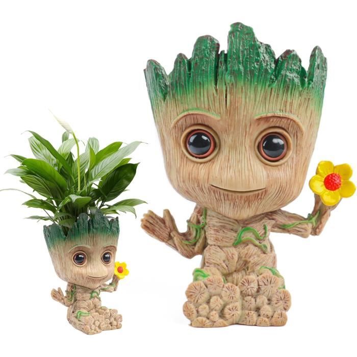 Baby Groot Pot de fleurs mignon Groot Flower Groot avec trou de ...