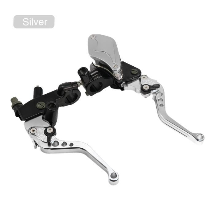 (Argent)SCL MOTOS universel 1 paire 22mm poignée hydraulique Moto ...