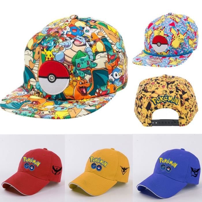 Pokemon Go Cap Hat Equipe Team Valor Team Mystic Team Instinct Pokemon ...