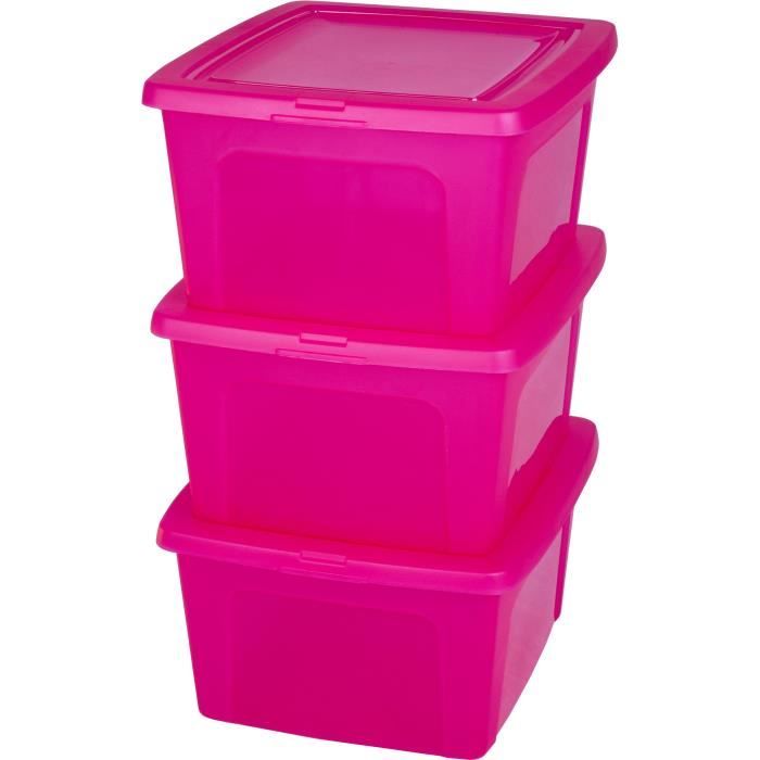Boite de Rangement Rose, Systeme de Rangement, Cube de Ranagment, Bac ...