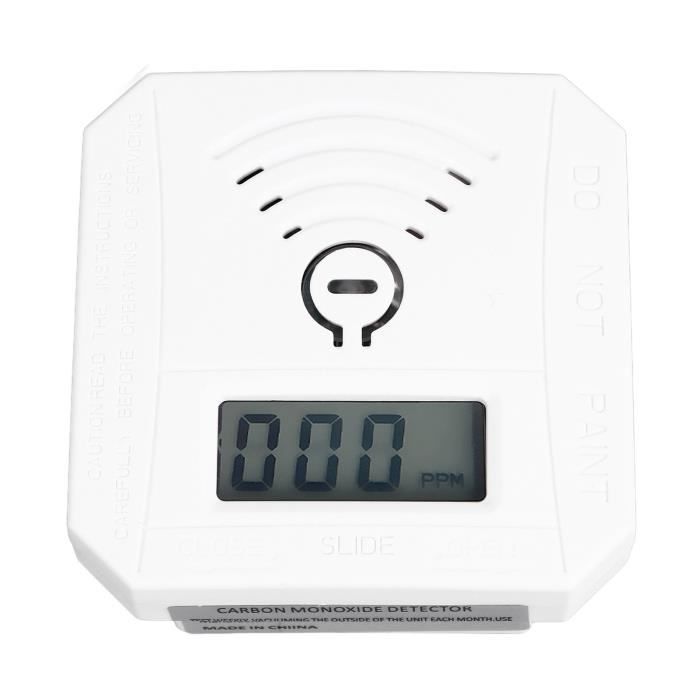 Cikonielf Alarme CO Mini alarme de CO avec écran LCD, haute sensibilité ...