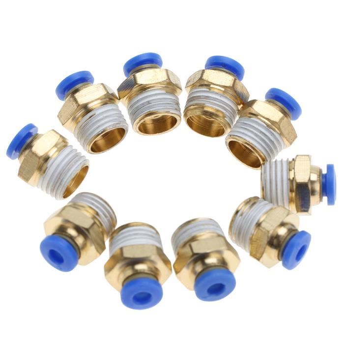 Cikonielf Raccords pneumatiques Raccords rapides pneumatiques de tuyau d'air de 4 mm, connecteur ...