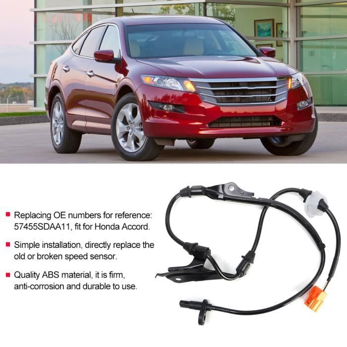 Dilwe capteur de vitesse Akozon Car ABS Wheel Speed Sensor 57455SDAA11 ...