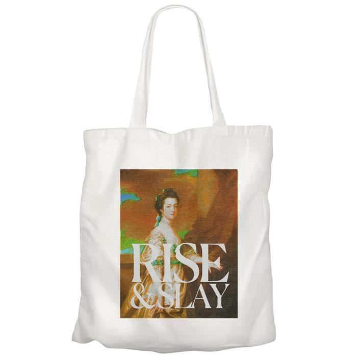 Grand Sac Shopping Plage Etudiant Rise & Slay Collage Vintage ...