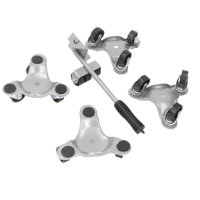 Fdit ensemble de rouleaux mobiles Roue mobile de meubles de 4 pièces ...